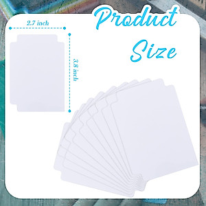 Trading Card Divider Cards Card Sorting Tray Plastic Divider Cards Playing Card Seperator Trading Card Organizer Trading Card Pages for Games Sports Supplies, 69 x 97 mm(50)