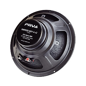 PRV AUDIO 8MR500-NDY-4 V2 Neodymium 8" Mid Range 4 ohm Pro Audio Speaker 500 Watts Program Power (Single)