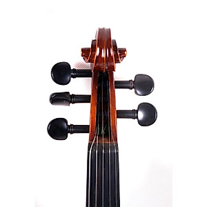5 String Viola 16 inch Maple Wood Back Spruce Wood Top Ebony Wood Fingerboard & Tailpiece & Chin Rest Full size Viola with Bow and Backpack (5 String 16 inch)