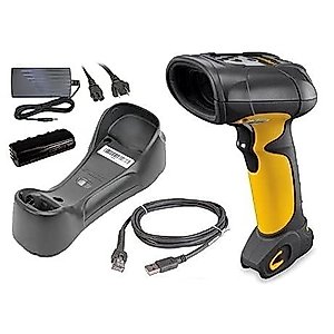 Zebra Symbol LS3578-ER, Wireless Bluetooth, Rugged, Extended Range Laser Barcode Scanner, USB Kit, Includes Cradle, Powered USB Cable, Power Supply, Line Cord, LS3578-ERBU0100UR (Renewed)