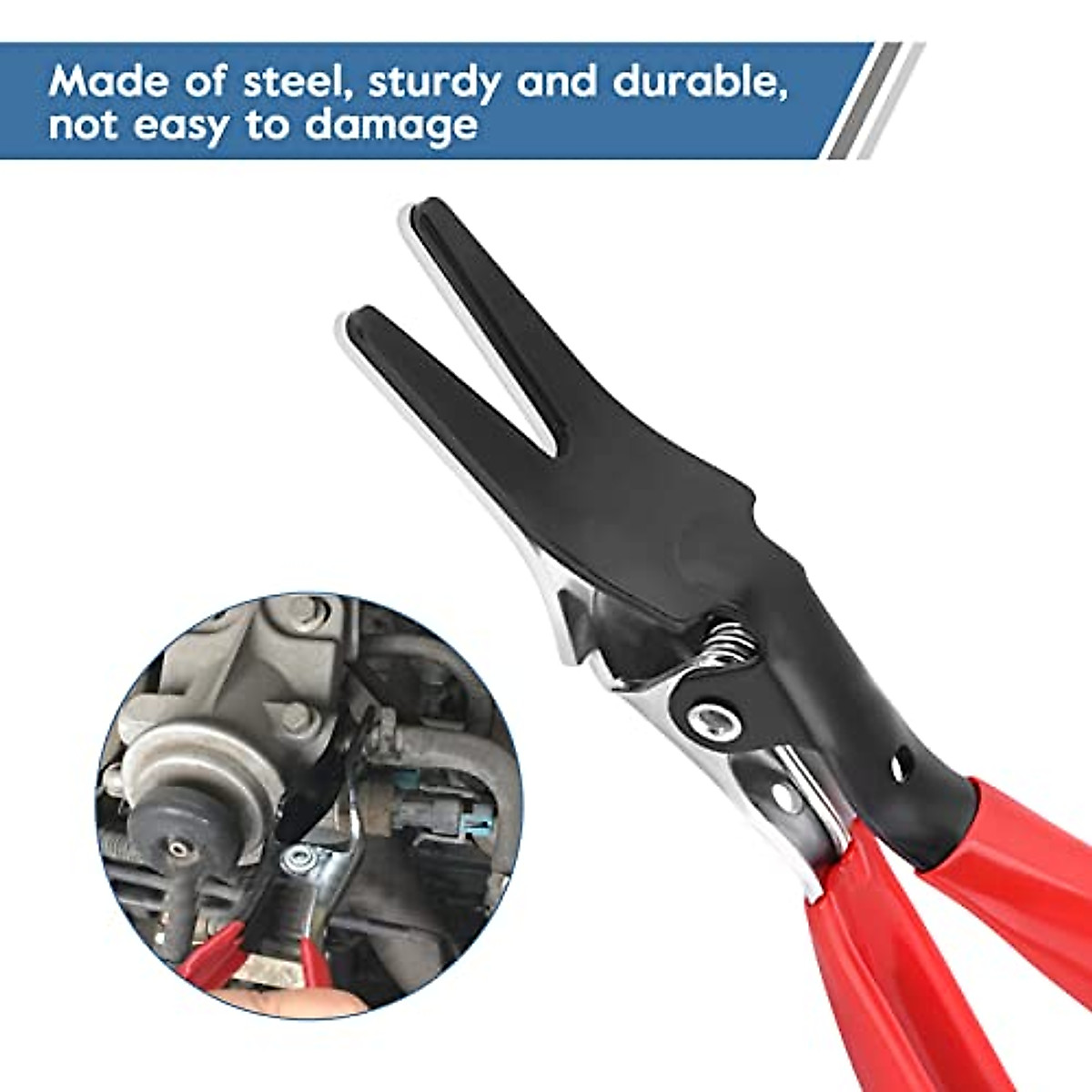 Fuel Vacuum Tube Pliers Hose Removal Tool, Automobile Hose Removal Plier Tool, Fuel and Vacuum Line Remover Separator Pliers Pipe Repairing Tool