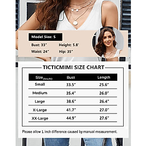 TICTICMIMI Women's Summer V Neck Tank Tops Casual Basic Sleeveless Tanks Cute Loose Tunic Shirts Mulberry