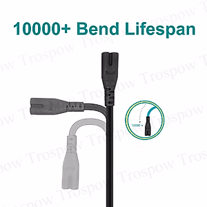 8.2ft 2 Prong Printer Power Cord Replacement for Epson Expression Premium XP-7100 XP-6100 XP-4100 XP-830,Expression Photo xp-8600 XP-15000 XP-970 XP-960 XP-640 Printer AC Power Cord Cable