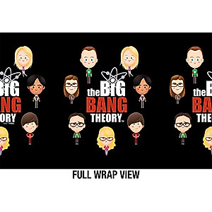 Big Bang Theory OFFICIAL Emojis 18 oz Insulated Water Bottle, Leak Resistant, Vacuum Insulated Stainless Steel with 2-in-1 Loop Cap