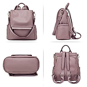 CLUCI Women Backpack Purse Fashion Leather Large Designer Travel Bag Ladies Shoulder Bags Brownish purple