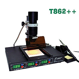 T862++ BGA Rework Station Infrared IR Soldering SMD Welder Preheating Machine Soldering Heating Tool