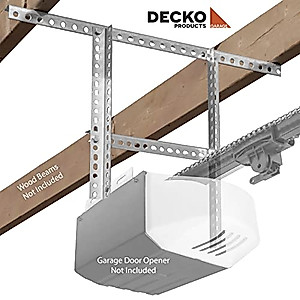 Decko 24999 Universal Garage Door Opener Hanging/Installation Kit Gray