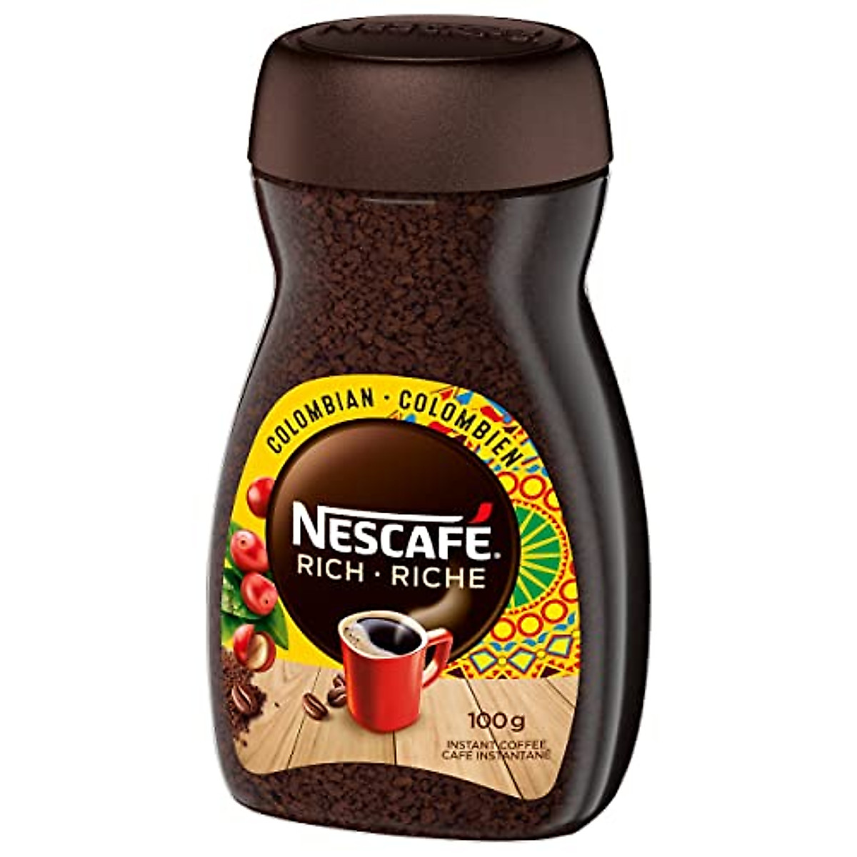 NESCAFE, Rich Colombian, Instant Coffee, 100g/3.5oz., Jar, {Imported from Canada}