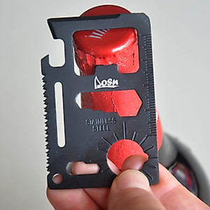 Cool Unusual Gadgets Gifts for Men 11-in-1 Wallet Multitool Tool All in One EDC tools (GOLD 11-in-one)