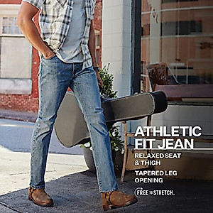 Wrangler mens Free-to-stretch Athletic Fit Jeans, Wyatt, 42W x 30L US