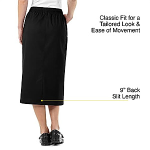 WonderWink WonderWORK Women’s Pull-On Cargo Skirt — Black, X Large