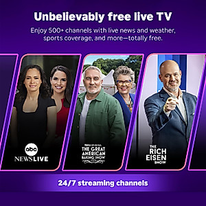 Roku Streaming Stick 4K | Streaming Device 4K/HDR/Dolby Vision with Roku Voice Remote and TV Controls