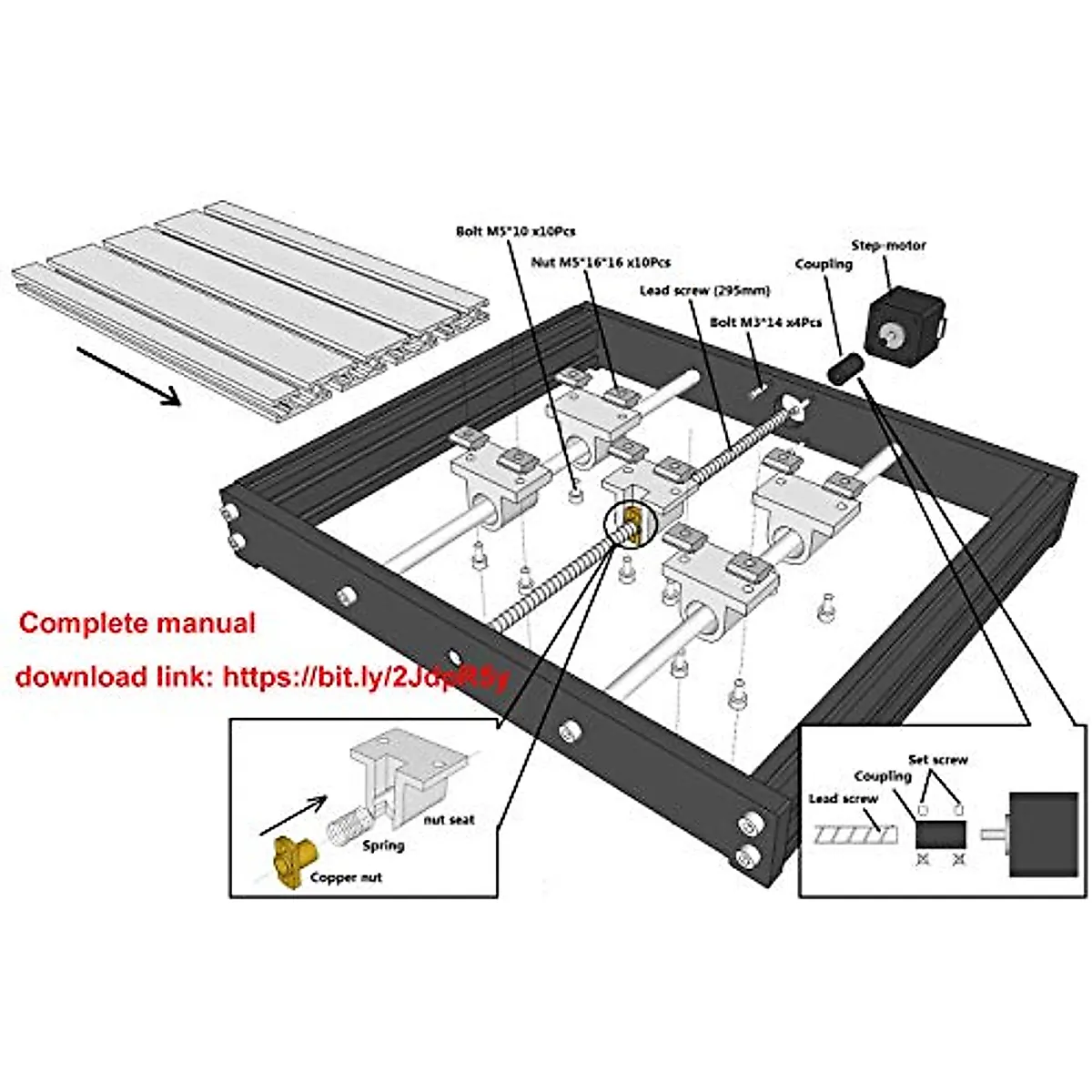 CNC Router Machine 3018 Pro, mcwdoit Simple Assembly Version, Desktop Wood Acrylic Plastic PCB MDF Engraving, 3 Axis with Offline Controller, Mill Bits, Working Area 11.8 * 7.1 * 1.8″