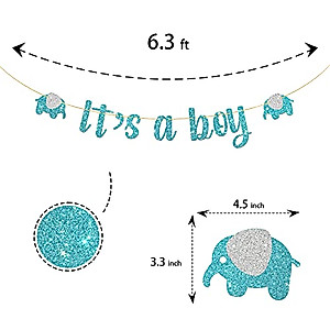 It's a Boy Banner, Baby Shower Party Garland Decorations For Baby Boys, Babies First Communion Party Decors Supplies, Pregnant AF | Baby 1st/2nd Birthday Party Photo Props