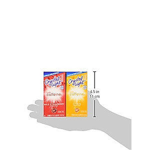Crystal Light With Caffeine Variety Pack, 1 peach mango, 1 Citrus, 1 Wild strawberry, 1 Grape, 4 ct.