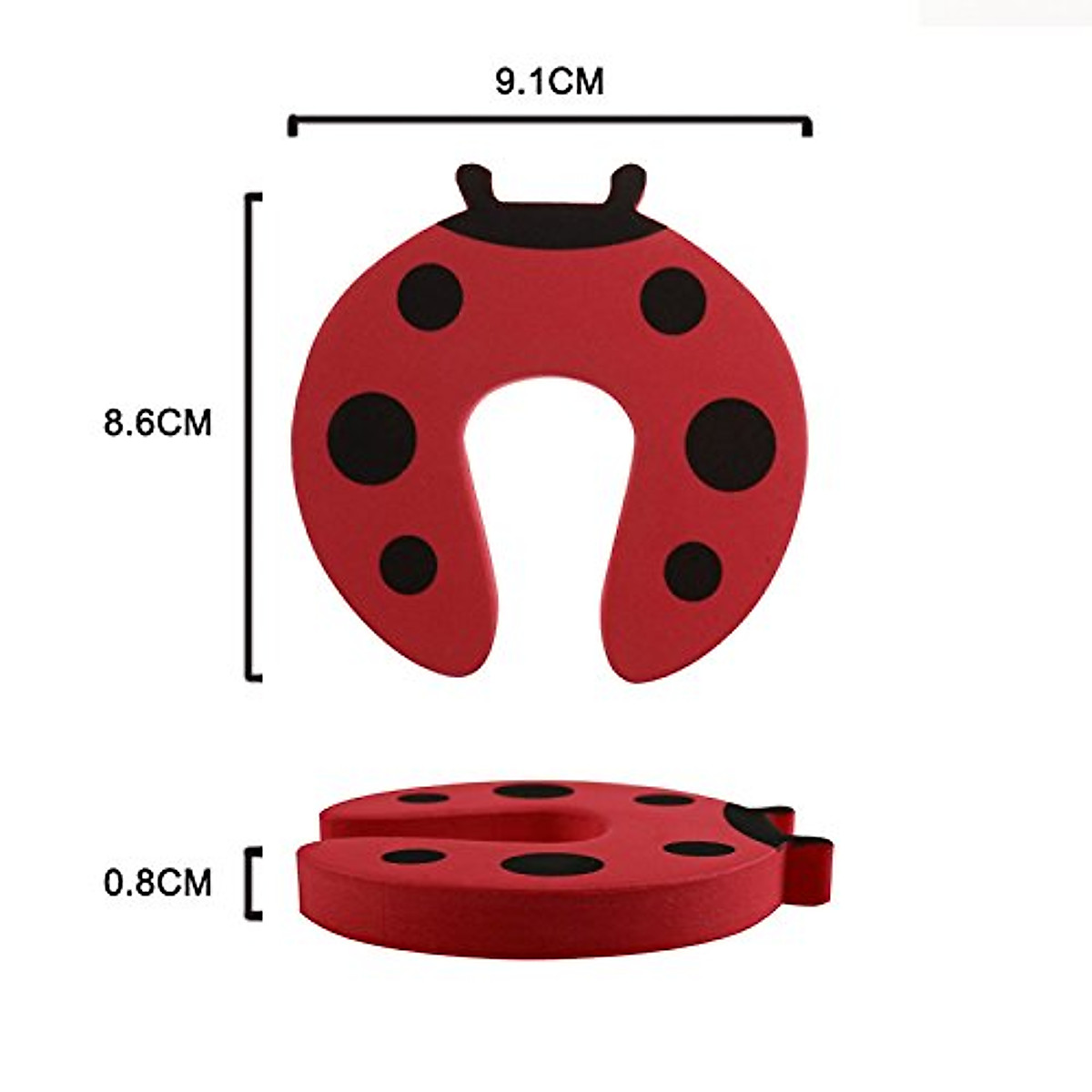 VizGiz 7 Pack Finger Pinch Guard Door Stopper Baby Children Safety Cartoon 7 Animals Stop Clip Silencer Clamp Anti-Slamming Anti-Lock Hand Guards Security EVA Foam Cushion for Parents Kids Toddlers