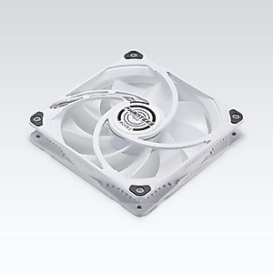 Phanteks (PH-F140SK_DRGB_PWM_WT01_3P) SK140 DRGB PWM Fan 3Pack – 3X 140mm Fan, high Airflow Nine-Blade Design, DRGB Lighting, Rubber dampening washers - White