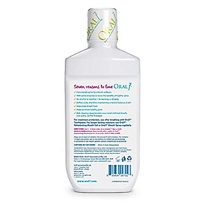 Oral7 Dry Mouth Mouthwash Alcohol Free Oral Rinse with Xylitol, Moisturizing Mouth Wash and Breath Freshener, Promotes Gum Health and Fresh Breath, Oral Care and Dry Mouth Products 500mL (2-Pack)