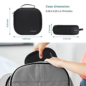 MOSISO Hard Travel Carrying Case Compatible with Philips Norelco Multigroom Beard Trimmer Series 7000, MG7750/49, Waterproof Shockproof EVA Organizer Storage Bag with Handle & Cleaning Brushes, Black