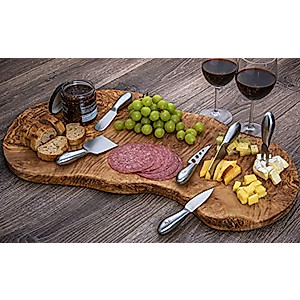 Hudson Essentials Stainless Steel Cheese Knife Set – 6 Knives