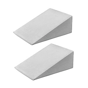 Teak Tuning 2PK Monument Series Concrete Fingerboard Medium Kicker Ramp Obstacles - 4" Long, 1.5" Tall - Ultra Premium, Super Durable Polymer Modified Concrete - Sterling Gray Colorway