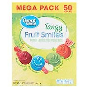Great Value Tangy Fruit Smiles, 45 Oz. (Pack of 2)
