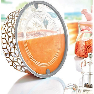 Food Storage Containers for Airtight Plastic Containers, Refrigerator Food Fresh-Keeping for Lunch Box Containers Pantry and Kitchen Organization Snack-Cookie Containers Lid Round Made in TURKEY 2,1LT