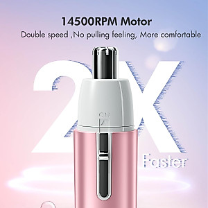 TOUCHBeauty Portable Ear Nose Hair Trimmer for Women, Nose Trimmer Women, Nose Hair Trimmer, Ear and Nose Hair Trimmer Clipper for Men Women, Mini Sized Battery Powered, Easy Cleansing