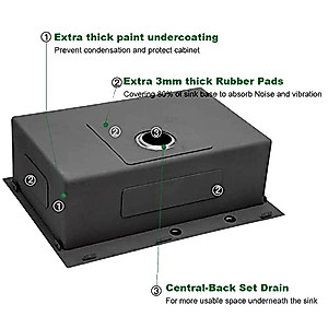 33 Kitchen Sink Drop In - Sarlai 33 x 22 Inch Kitchen Sink Topmount 16 Gauge Stainless Steel Deep Single Bowl Above Counter Kitchen Sinks Basin