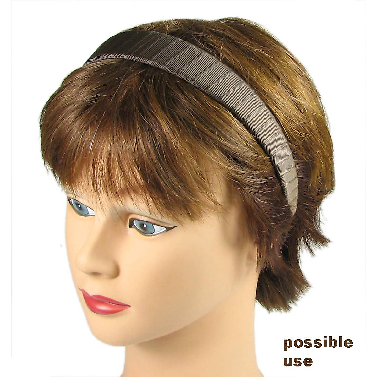 12ct 1" Wide Headbands for Women,White Head bands for Women's Hair-HipGirl Bulk Plain Craft Plastic Headbands for DIY Hair Band for Women's Hair (12pc 1" Wide Womens Headbands for Girls Teens Women)