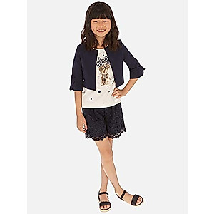 Mayoral 20-06251-030 - Guipur Shorts for Girls 18 Years Navy