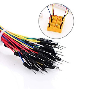 RGBZONE 130pcs Solderless Flexible Breadboard Jumper Wires Male to Male for Arduino Breadboard and Robotics and Raspberry