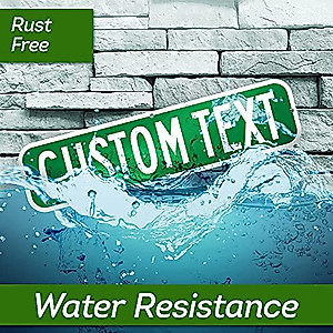 Street Sign, Custom Road Signs, 8 Colors, 6x24 Inch, Thick Rust-Free AlumaBond, (Classic) Made in USA By My Sign Center