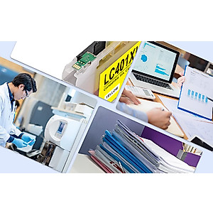 LC401 High Yield Ink Cartridge Replacement for Brother LC401XL Ink Work with MFC-J1170DW J1010DW J1012DW Printer (1 Black, 1 Cyan, 1 Magenta, 1 Yellow, 4 Pack)