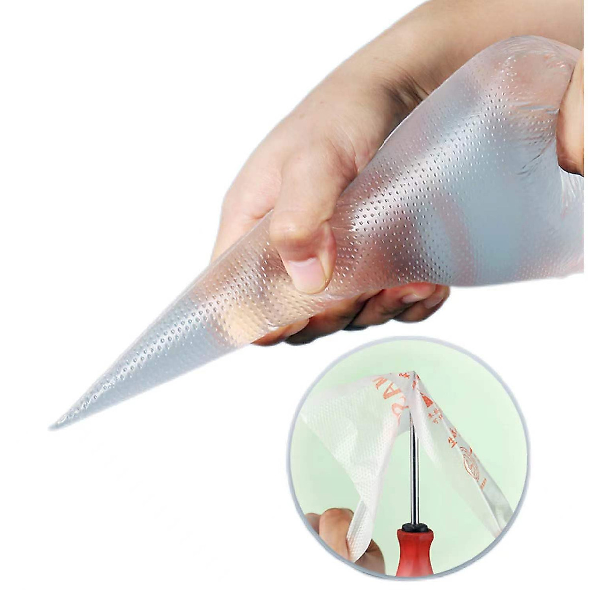 Piping Bags,100pcs 12 Inch Anti Burst Disposable Cake Decorating Bags,Non-Slip Pastry Bags-Ideal for Cakes,Cream Frosting and Cookie Decorating