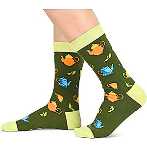 Zmart Funny Socks Silly Socks for Men Women Teens Tea Gifts Tea Socks, Tea Gifts for Tea Lovers Gifts for Tea Drinkers Tea Christmas Gifts Tea Stocking Stuffers
