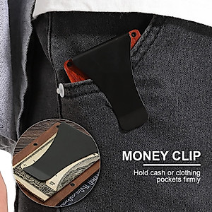 Theft Aluminum Slim Wallet-BYTMJ Multifunction Wooden Wallet Large Capacity Minimalist Wallet RFID Wallet Slim Metal Wallet with Accessories and Gift Box Suitable for Men