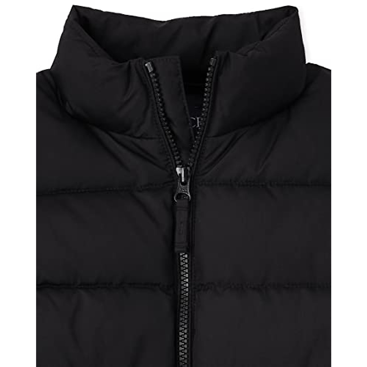 The Children's Place Boys' Medium Weight Puffer Jacket, Wind, Water-Resistant, Black, Medium (7/8)