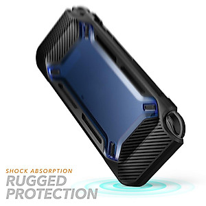 Mumba case for Nintendo Switch, [Heavy Duty] Slim Rubberized [Snap on] Hard Case Cover for Nintendo Switch 2017 release (Blue)