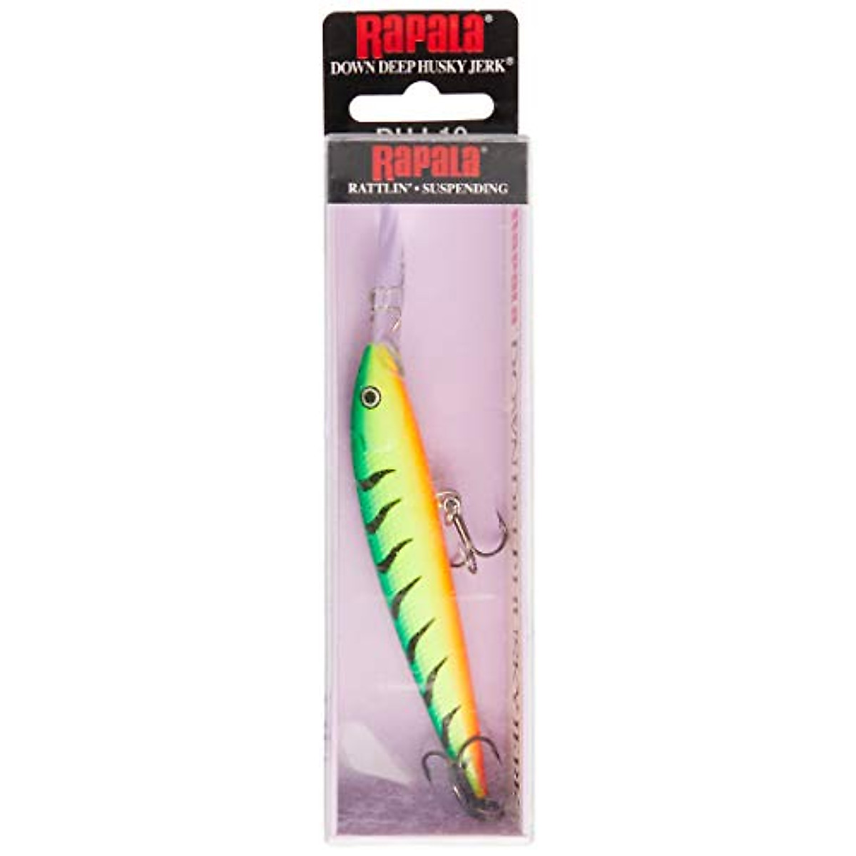 Rapala Down Deep Husky Jerk 10 Fishing lure, 4-Inch, Firetiger
