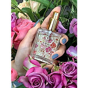 Rose Quartz Organic Eau de Toilette Spray Perfume By The Sage Lifestyle (2 Oz/59 ml) - 75% organic, 100% gorgeous- A Gemstone Perfumery, Travel Perfume, Vegan Perfume Oil - Feel Subtle Hint of White Amber, Sandalwood & Fresh Musk