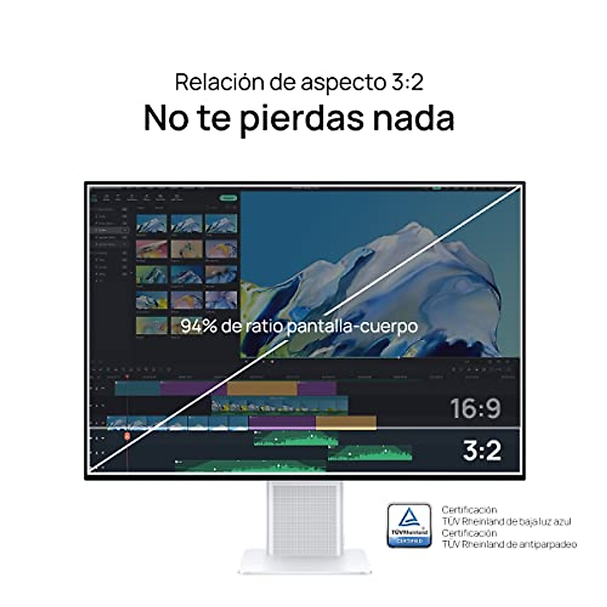 HUAWEI MateView 28.2" Monitor, 4K+ UHD Wireless 3.2, IPS, 98% DCI-P3, VESA DisplayHDR 400, Wireless Projection, USB-C, HDMI, Mystic Silver