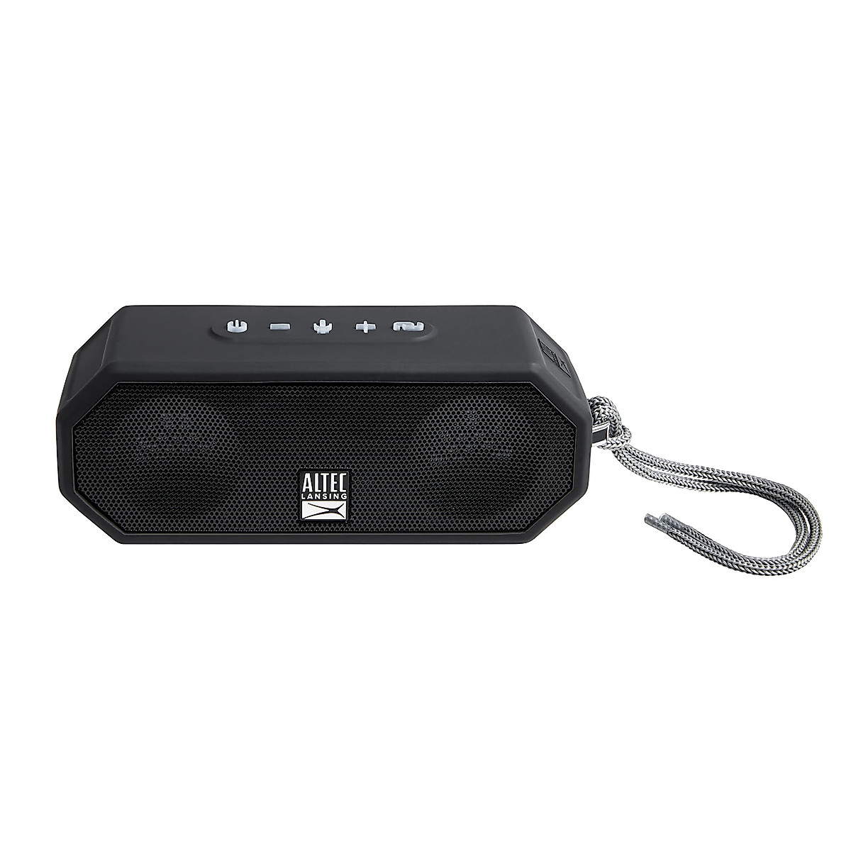 Altec Lansing LifeJacket H2O 4 - Waterproof Bluetooth Speaker, Durable & Portable Speaker with Voice Assistant, 10 Hour Battery Life & 100 Foot Range, Black