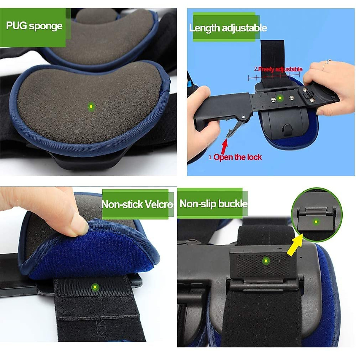 XBJYDMBDD Hinged Knee Brace ROM Knee Brace for ACL PCL Meniscus Ligament Sports Injuries Adjustable Knee Orthosis for Men Women Adjustable Knee Immobilizer