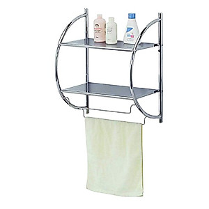 Home Basics BS10105 Bath Shelf, Chrome