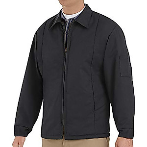 Red Kap Men's Perma-Lined Panel Jacket, Black, 6X-Large