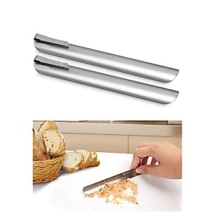 XILEWHZF Crumb Sweeper - Profession Crumb Sweepers for Tablecloths in Restaurants and Homes,Stainless Steel Crumb Scraper(2 Pack)