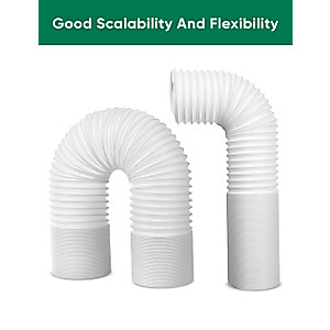 Plusluck Portable Air Conditioner Hose, 5.9" Diameter & 82" Length, Anti-Clockwise Thread, AC Exhaust Vent Duct Hose, Universal AC Tube Hose Kit Parts Accessories