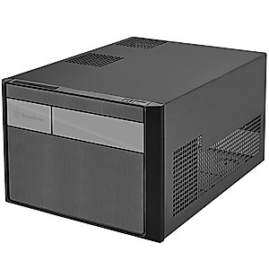 Silverstone Tek Micro-ATX, Mini-DTX, Mini-ITX Small Form Factor Computer Case, Compatible with ATX PSU Cases SG11B