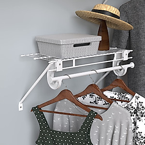 ClosetMaid 5655 Hang Rod Support Conversion Bracket, White